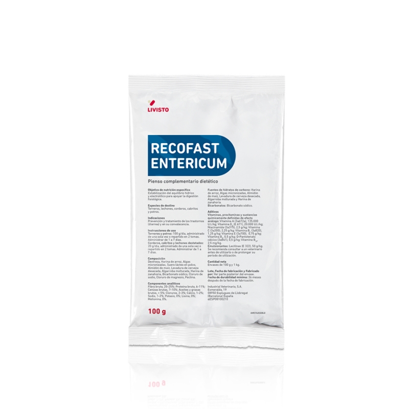 RECOFAST ENTERICUM 100 GR. - NUZOA - Crecemos para estar más cerca de ti