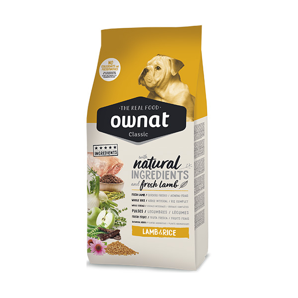 OWNAT PERROS CLASSIC LAMB&RICE 20 KG - NUZOA - Crecemos para estar más ...